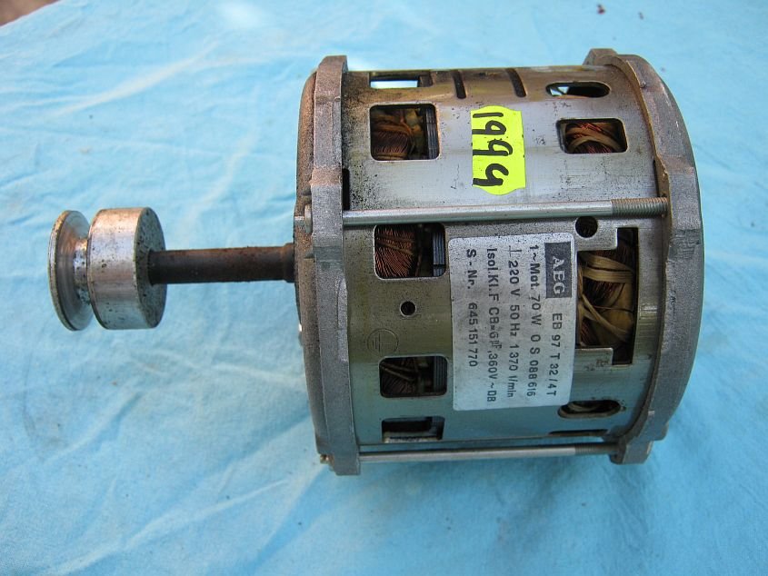motor AEG Typ. 4- 102-AE, S.Nr. 645 198 610, wasmachine onderde - VEWOS ...