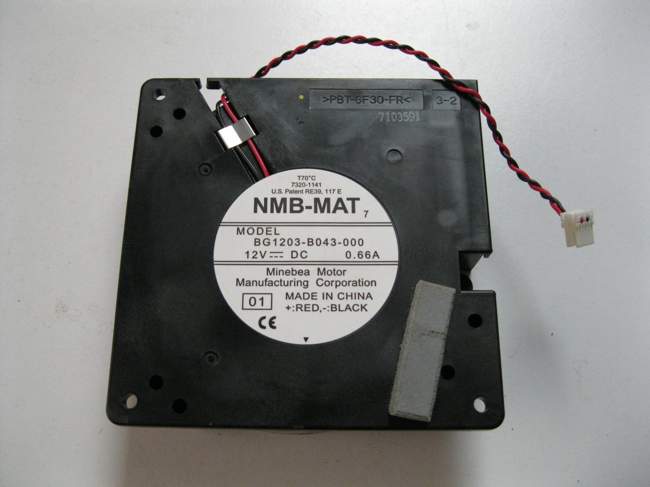 ventilator NMB-MAT, model BG1203-B043-000, 12V, 0.66A, computer - VEWOS ...