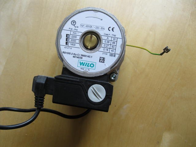 Circulatie pomp CV ketel, Wilo RS15-5-3, Ku C-3660146.1 - VEWOS ...