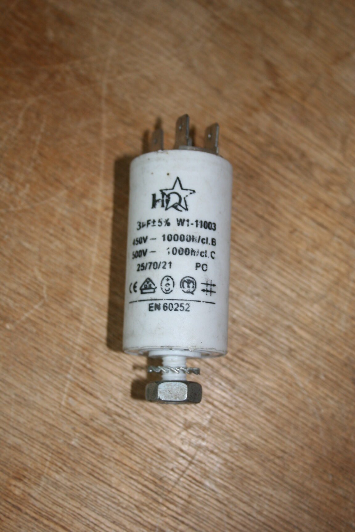 condensator W1-11003, EN60252, wasdroger onderdeel - VEWOS kringloopwinkel